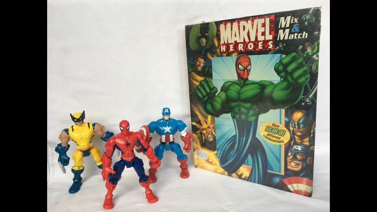 Captain America, Spider Man & Wolverine from Marvel Heroes Mix & Match ...
