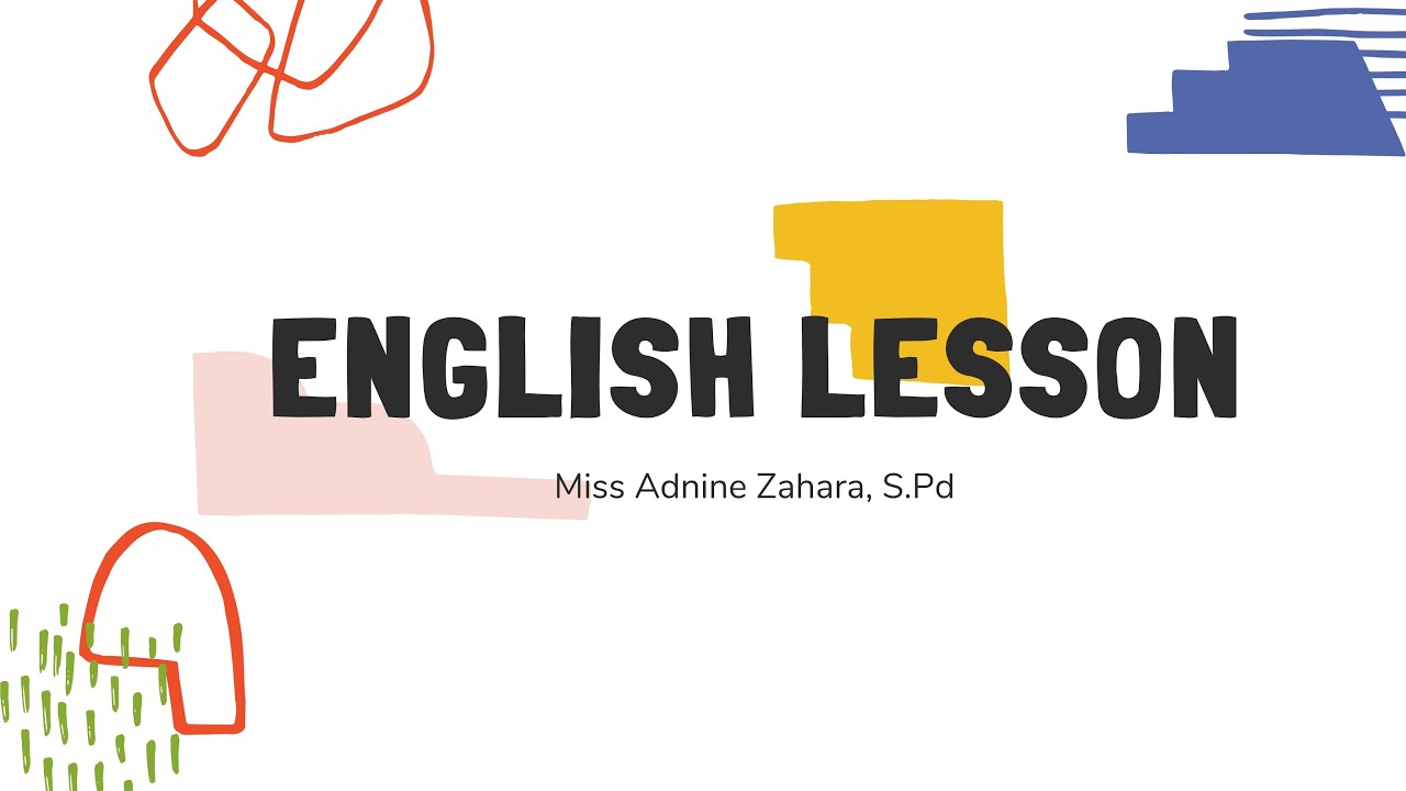ENGLISH LESSON (CLASS 1) - YouTube