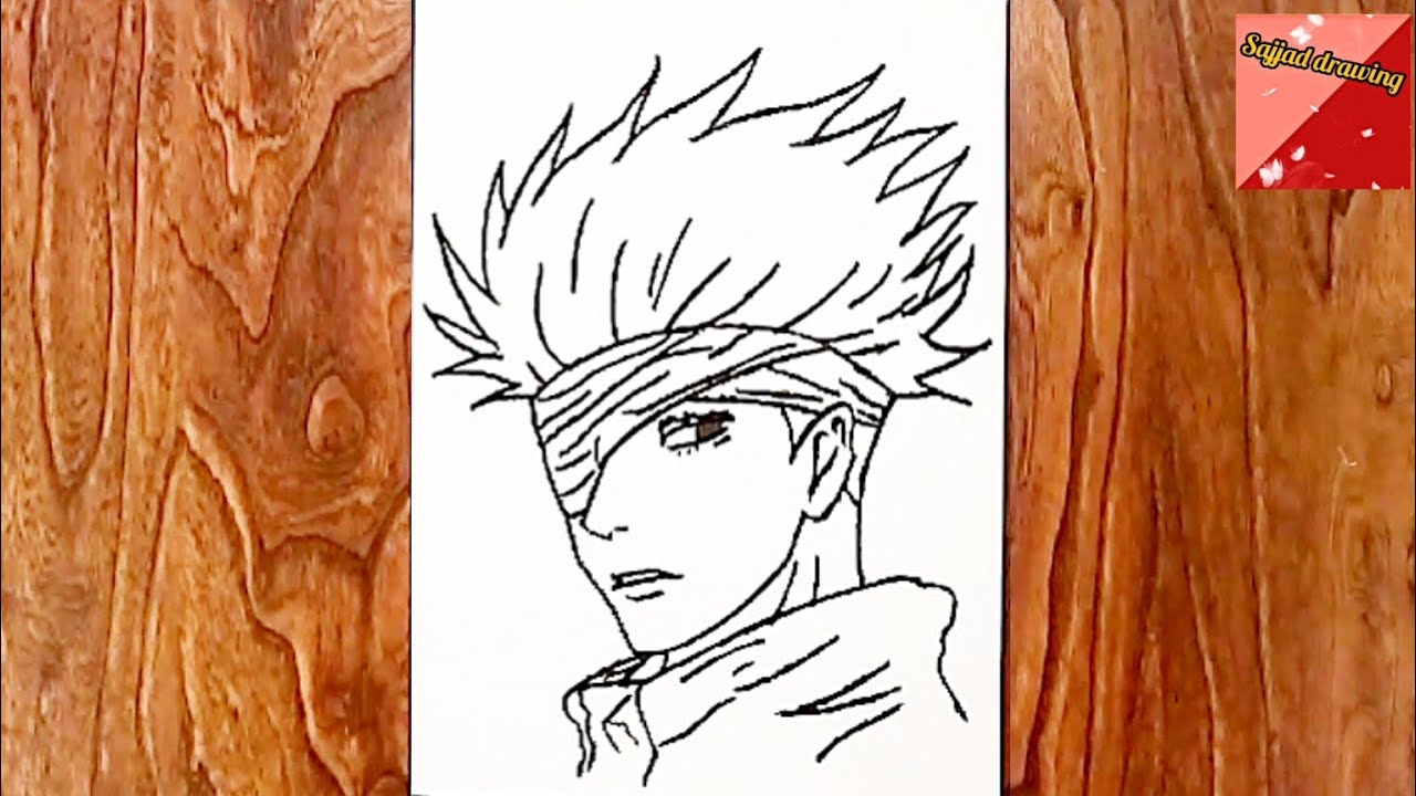 How to draw Satoru Gojo(step by step tutorial ) - YouTube