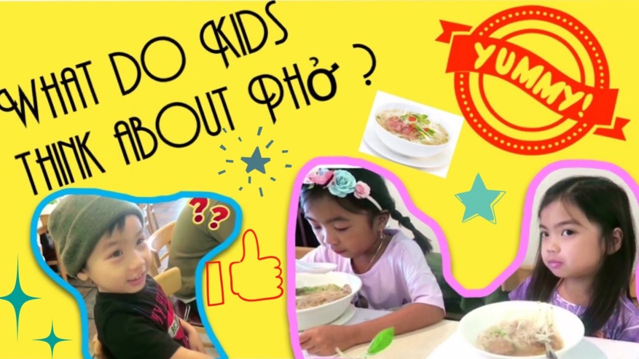 Asian American Kids Eat Pho | Vietnamese food - YouTube
