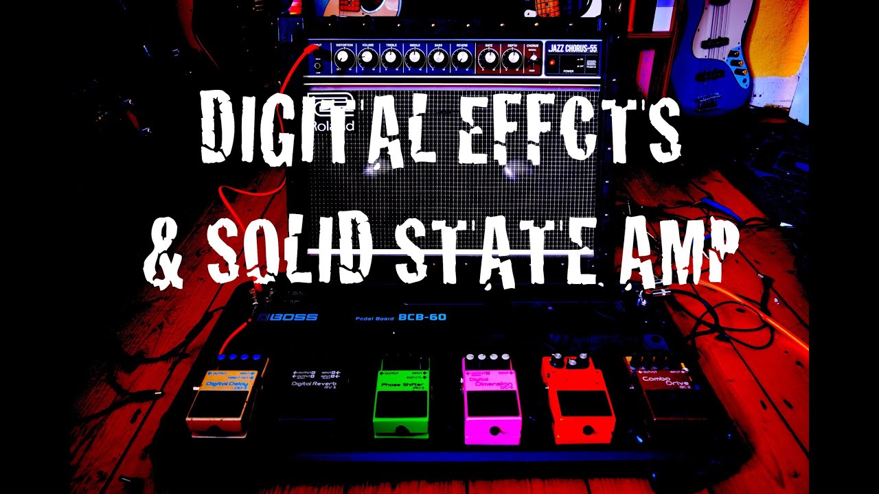 BOSS DIGITAL EFFECTS AND SOLID STATE AMP - YouTube