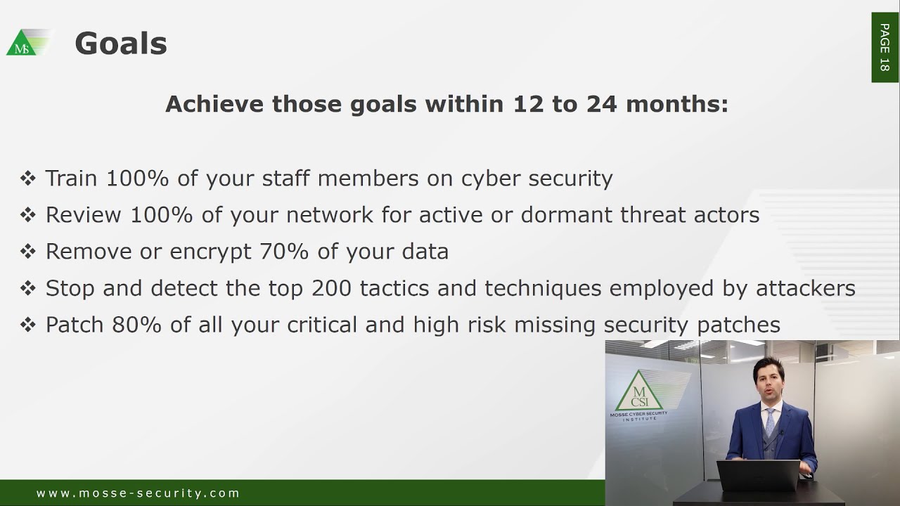 Leadership and Management - Realistic Cybersecurity Goals - YouTube