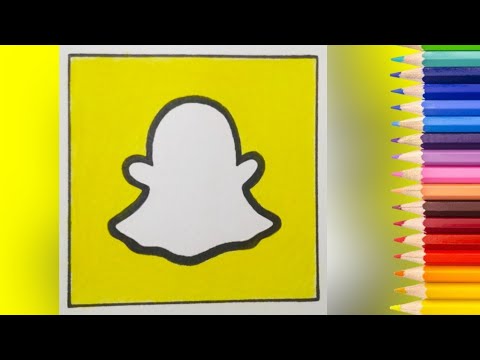 How to Draw Snapchat Logo - YouTube