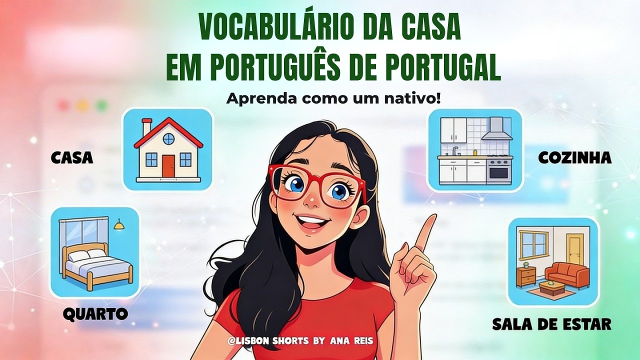 House Vocabulary in European Portuguese 🇵🇹 | A Casa – Portugal Edition ...