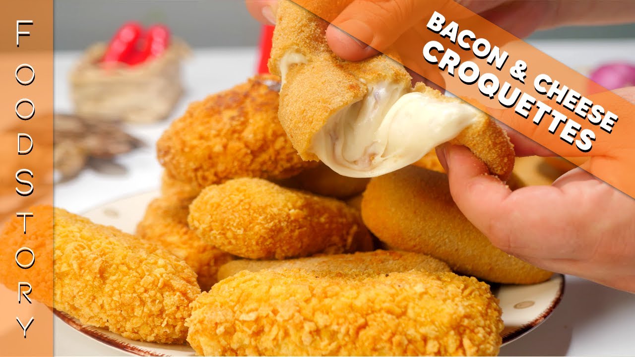 How to make: 🥓 Bacon & Cheese Potato Croquettes 🧀 - YouTube