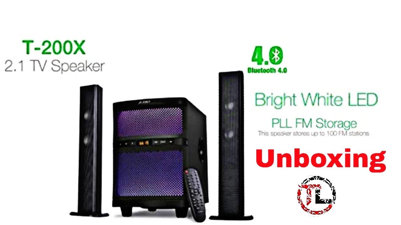 F&D T200X 2.1 Speakers Unboxing| Taju logics - YouTube