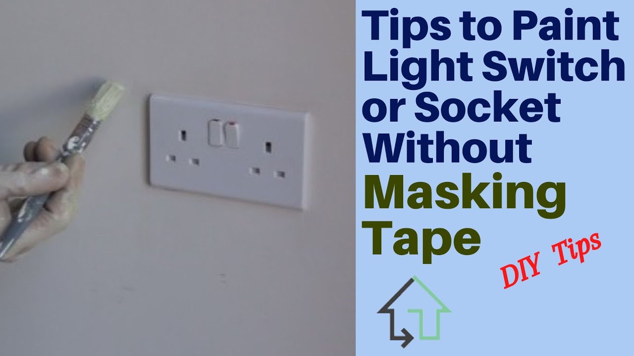 Tips to Paint Light Switch or Socket Without Masking Tape - YouTube