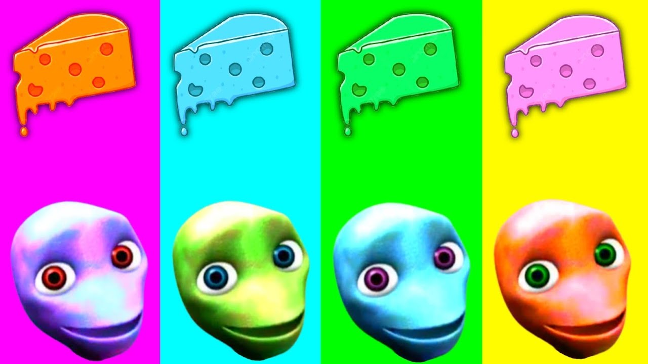 Cheese 🧀 Alien Face Colour Matching - YouTube