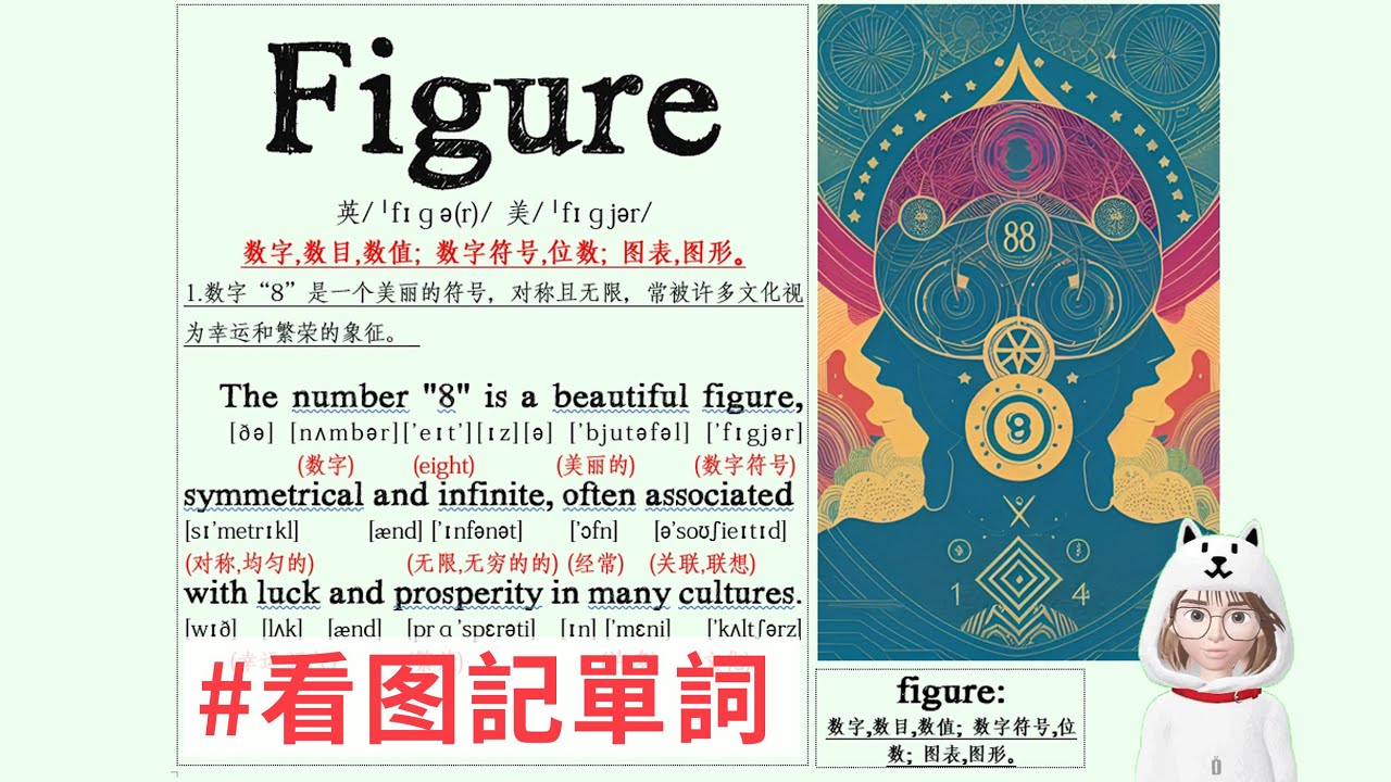 figure 怎么读 figure 翻译 （看图学英语/口语跟读/语境中记单词） - YouTube