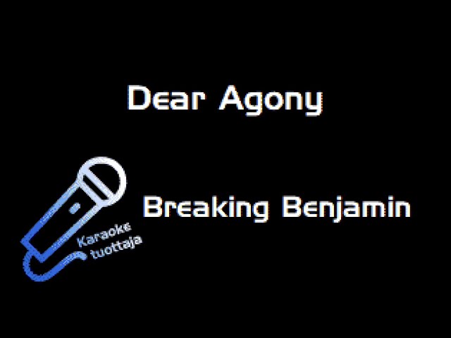 Breaking Benjamin Dear Agony Wallpaper