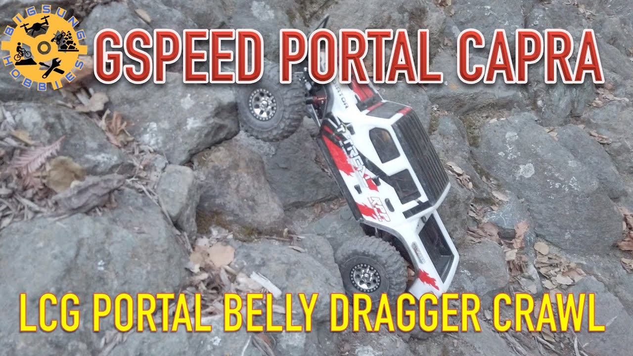 Axial Capra | Ep. 10 - Gspeed Capra LCG Portal Belly Dragger Rock Crawl ...