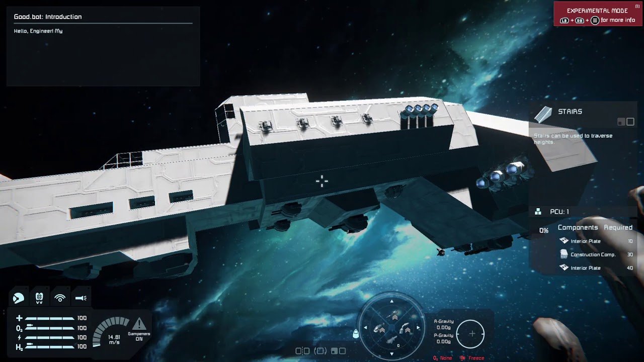 Space Engineers uss comet working on the inside - YouTube
