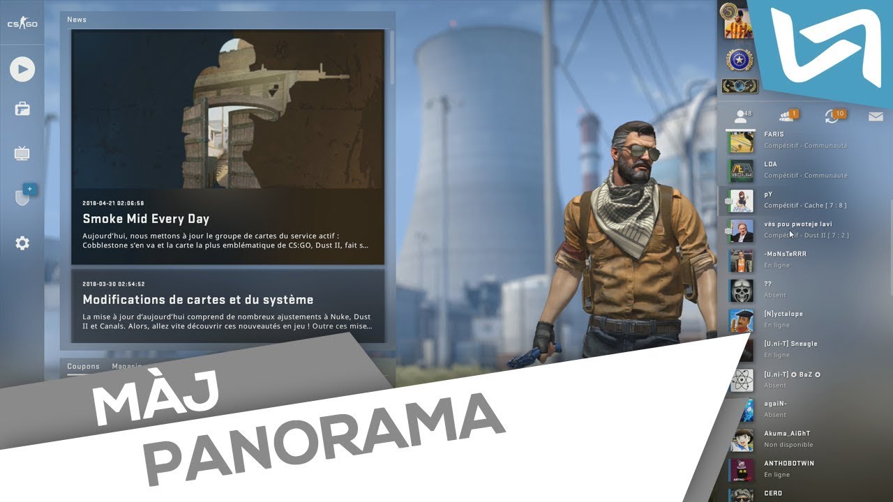 Découverte de la nouvelle interface CS:GO, Panorama UI (Beta) - YouTube