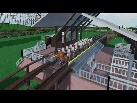 Wooden smooth roller coaster in Theme Park Tycoon 2 (TPT2)! (ROBLOX ...