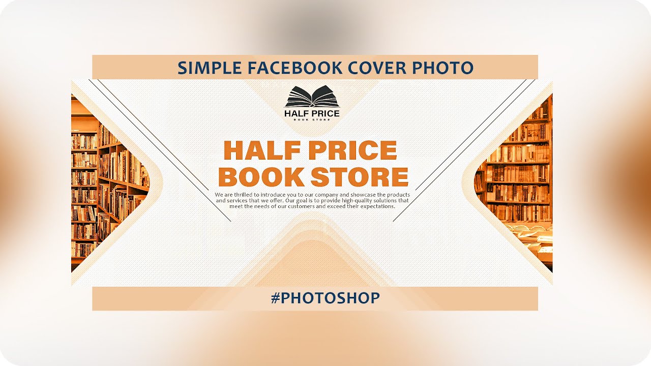 simple facebook cover photo flyer design with #photoshop - YouTube