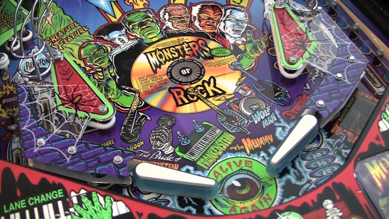 Restored Monster Bash Pinball Machine - YouTube