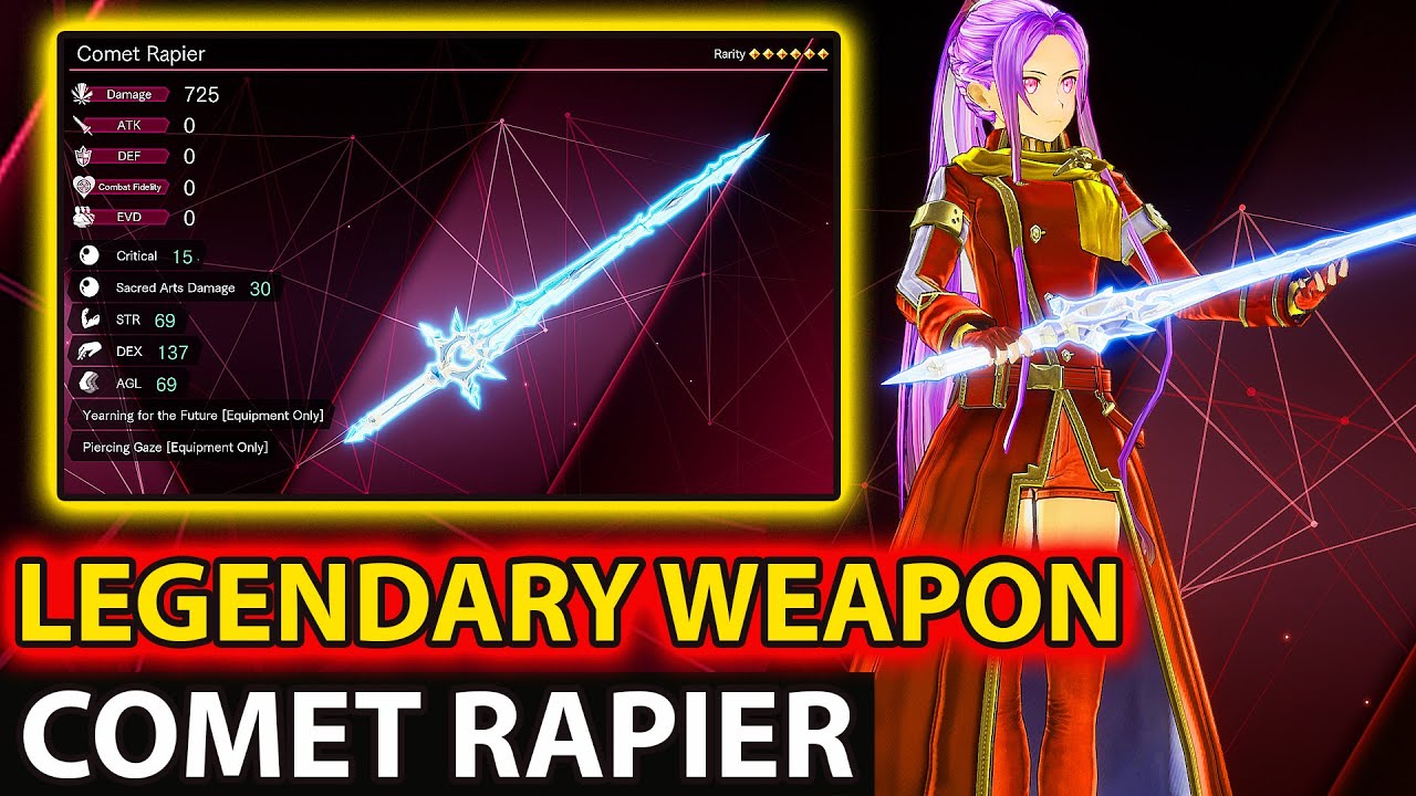 How To Get Legendary Rapier Weapon (Comet Rapier) Full Guide Sword Art Online: Last Recollection ...
