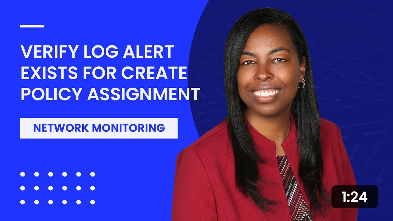 Verify Log Alert Exists for Create Policy Assignment - YouTube