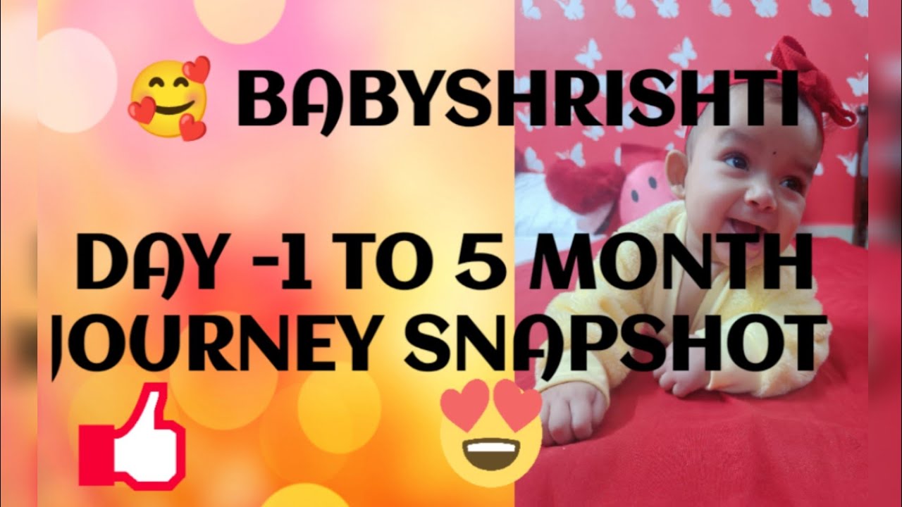 day 1 to 5 month cute baby snaps collection 🥰 baby shrishti - YouTube