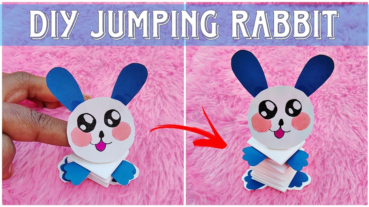I Made a Paper Rabbit That Jumps - YouTube