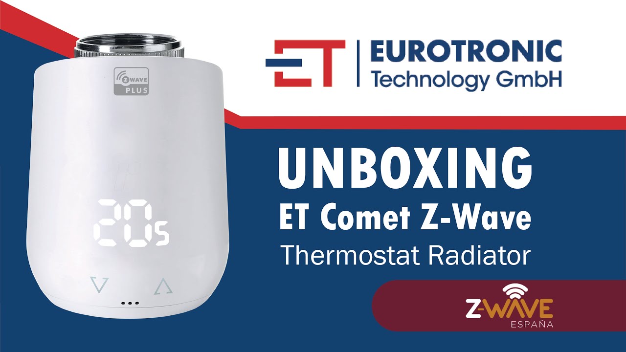 UnBoxing Eurotronic Comet Thermostat Valve Z-Wave - YouTube