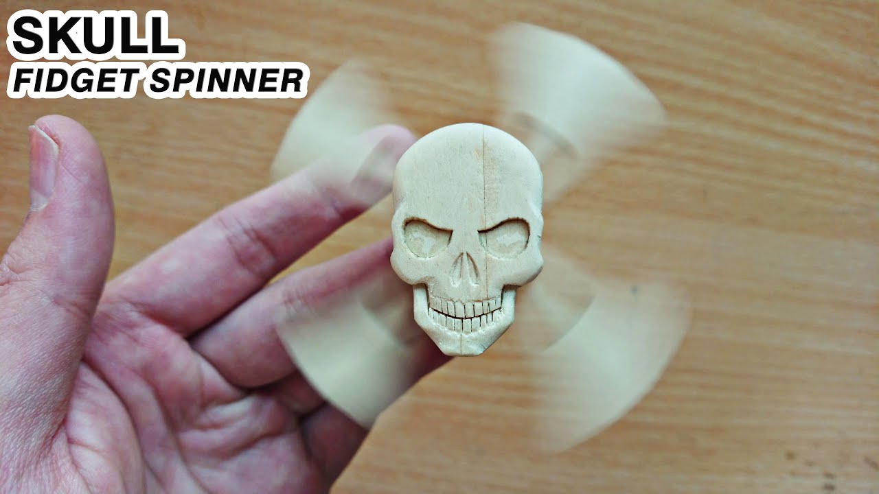 DIY Skull And Crossbones Fidget Spinner (With 606zz Bearing). - YouTube
