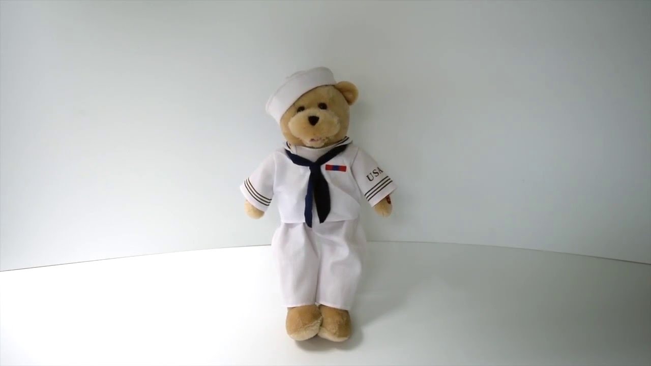 American Heroes Navy Bear by Chantilly Lane® - YouTube