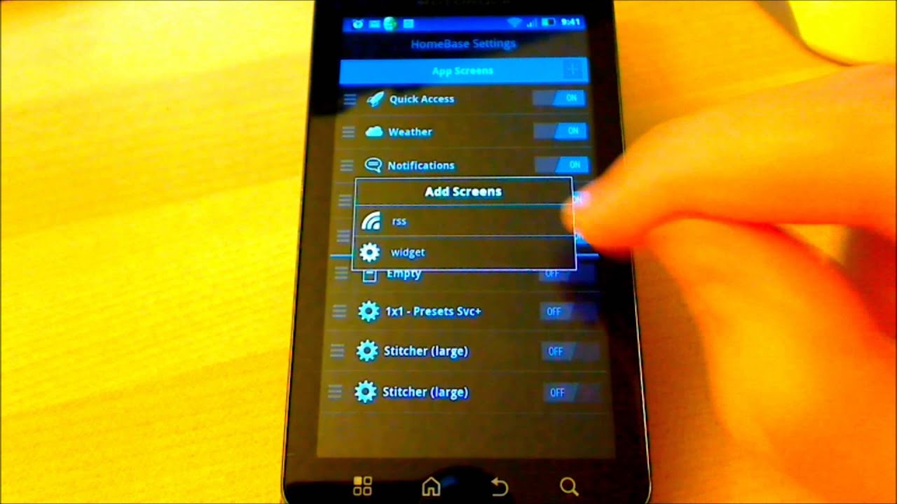 Review of Android HomeBase Lockscreen App 2/3 - YouTube