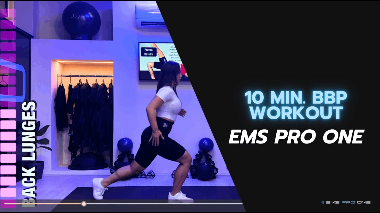 🔌 EMS PRO ONE – 10-Minute Intense BBP Workout | Abs · Legs · Glutes ...