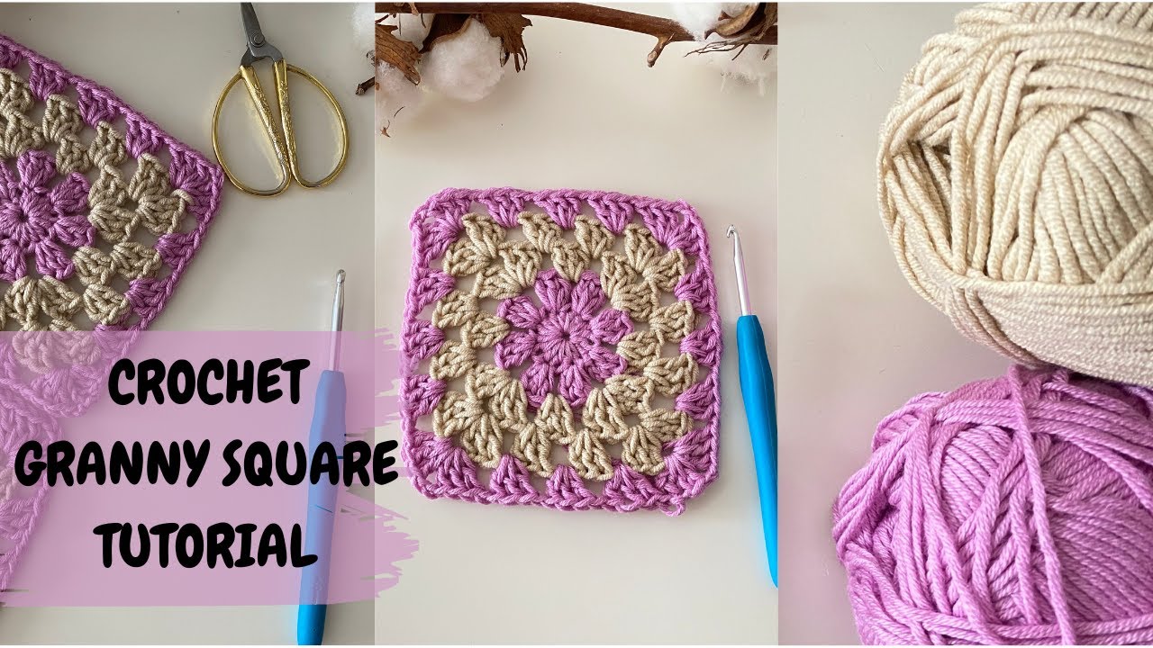 How to Crochet A granny Square | Crochet Granny Square everyone can make | Easy Beginner ...