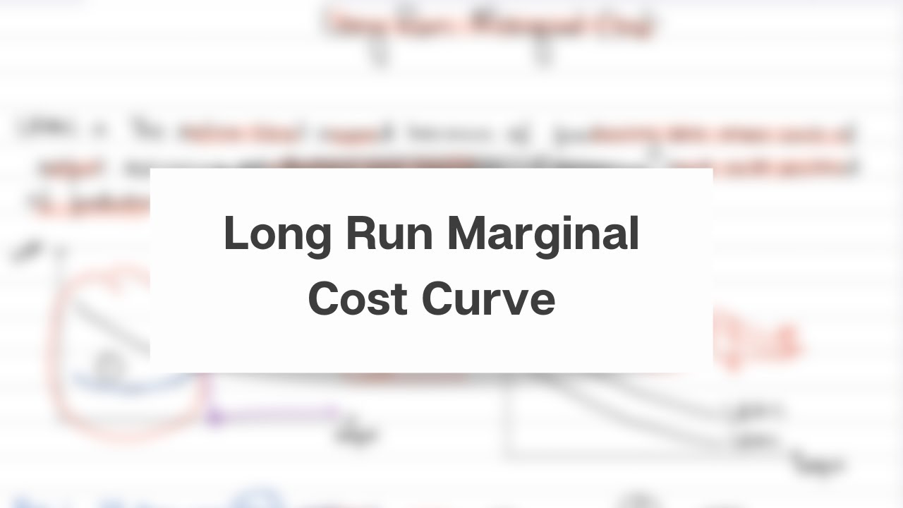 Long Run Marginal Cost - (Supply Theory Video 13) - YouTube