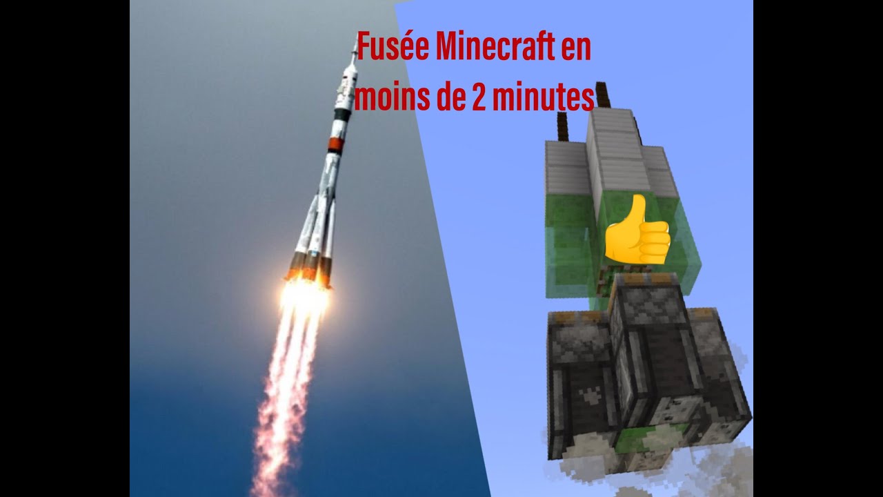 Comment faire une fusée Minecraft en moins de 2 minutes (tuto très ...