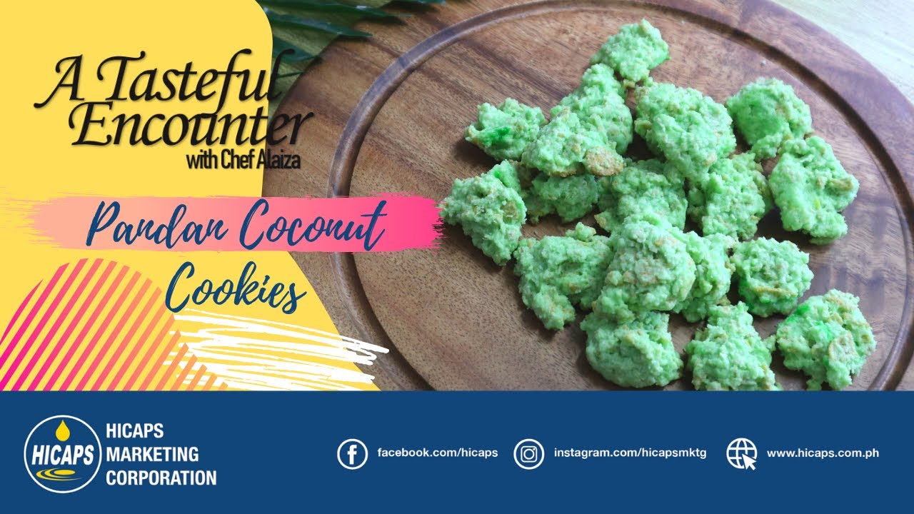 🆕pandan Coconut Cookies Coconut Cookies Recipe Must Watch! | A Tasteful ...