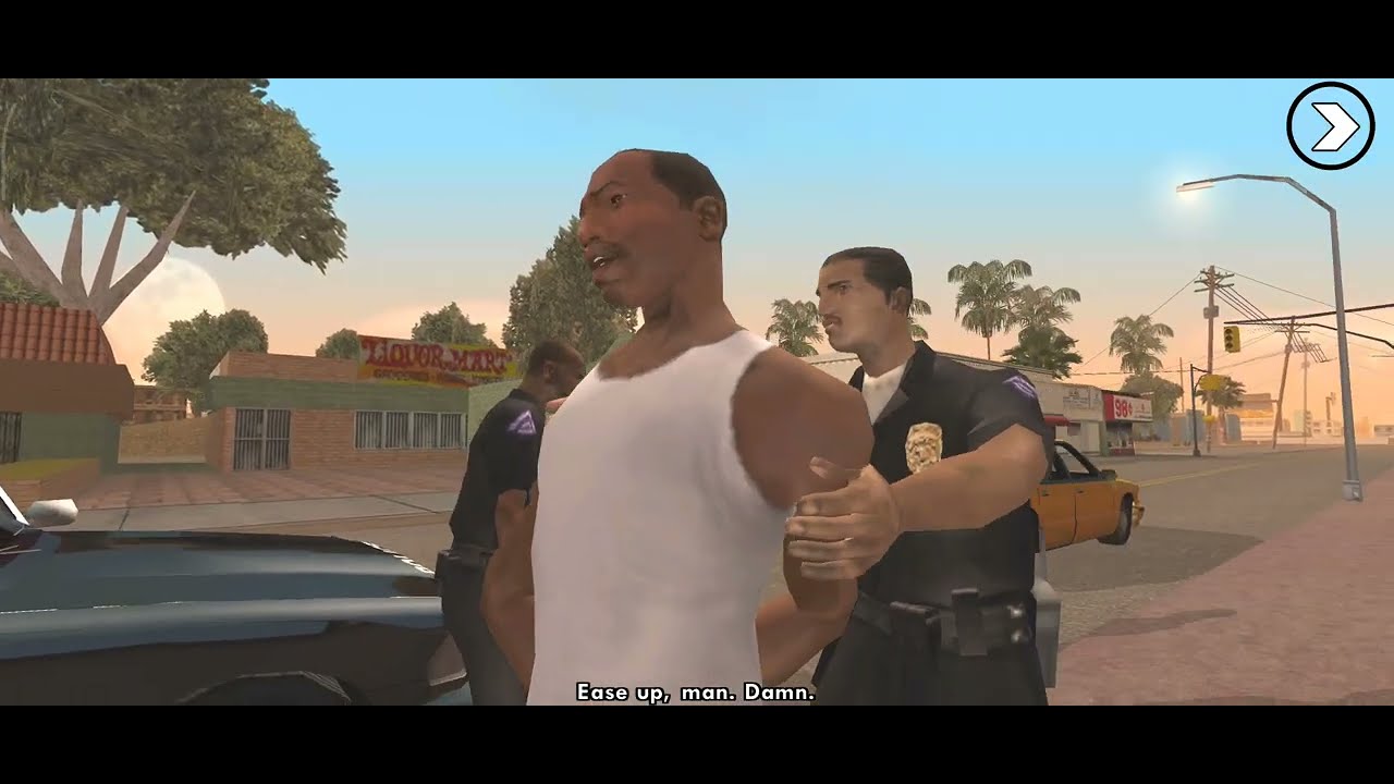 GTA SAN ANDREAS MOBILE | FIRST STORY • THE MOST ICONIC SCENE IN GTA ...