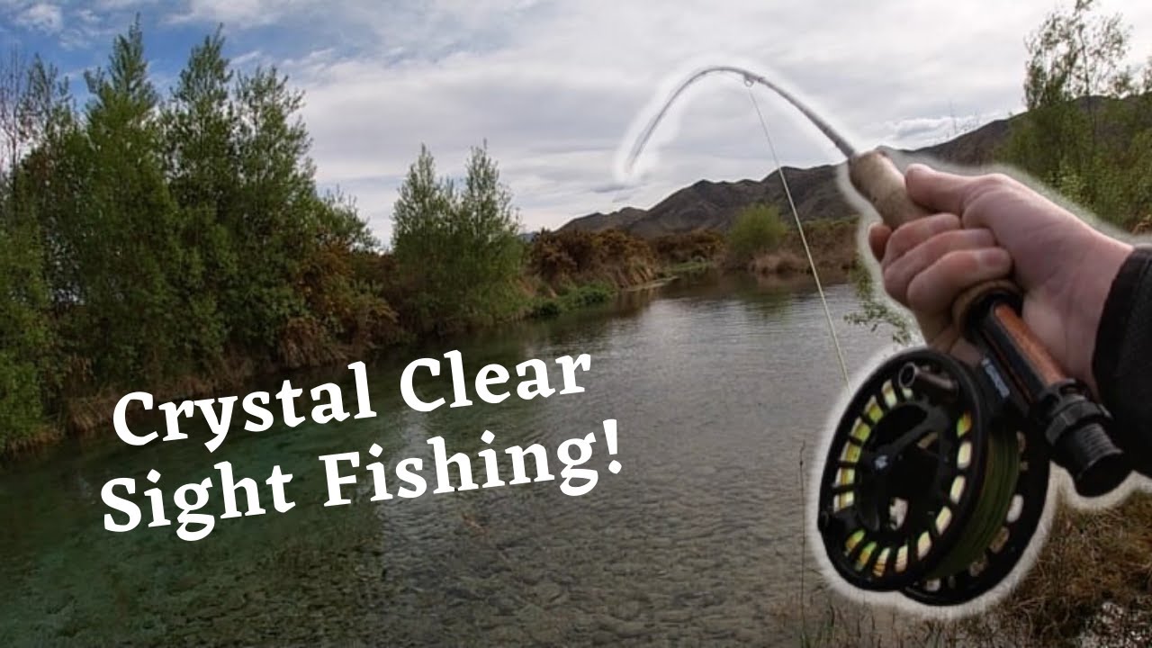 Incredible SIGHT Fly FISHING In A CRYSTAL CLEAR Backwater! - YouTube