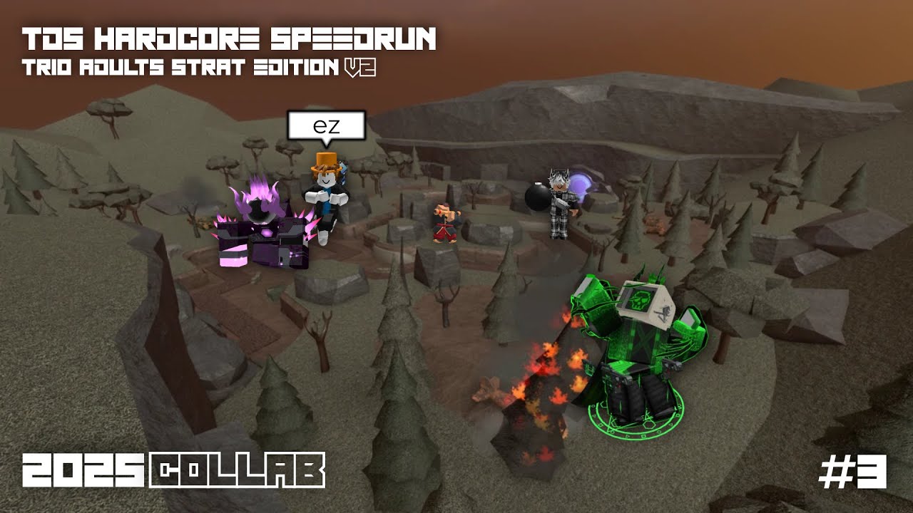 TDS Hardcore Speedrun - Trio Adults Strat Edition V2 | 2025 Collab #3 ...