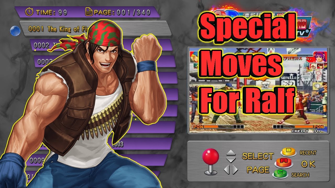 King Of Fighters 97 Special Moves For Ralf, With MARIOSONIC - YouTube