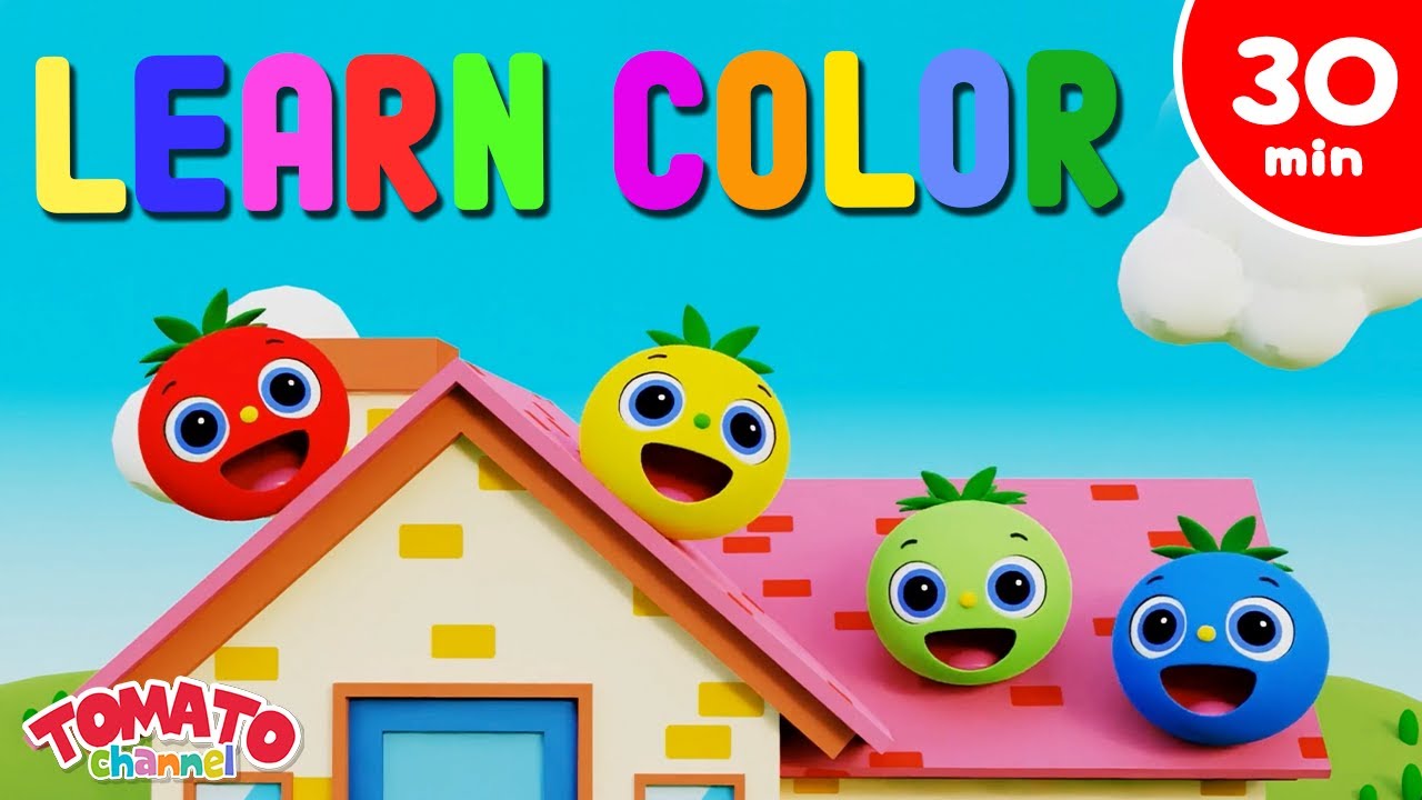 Learn Color! - Nursery Rhymes & Kid's Songs | Baby stop crying | TOMATO ...