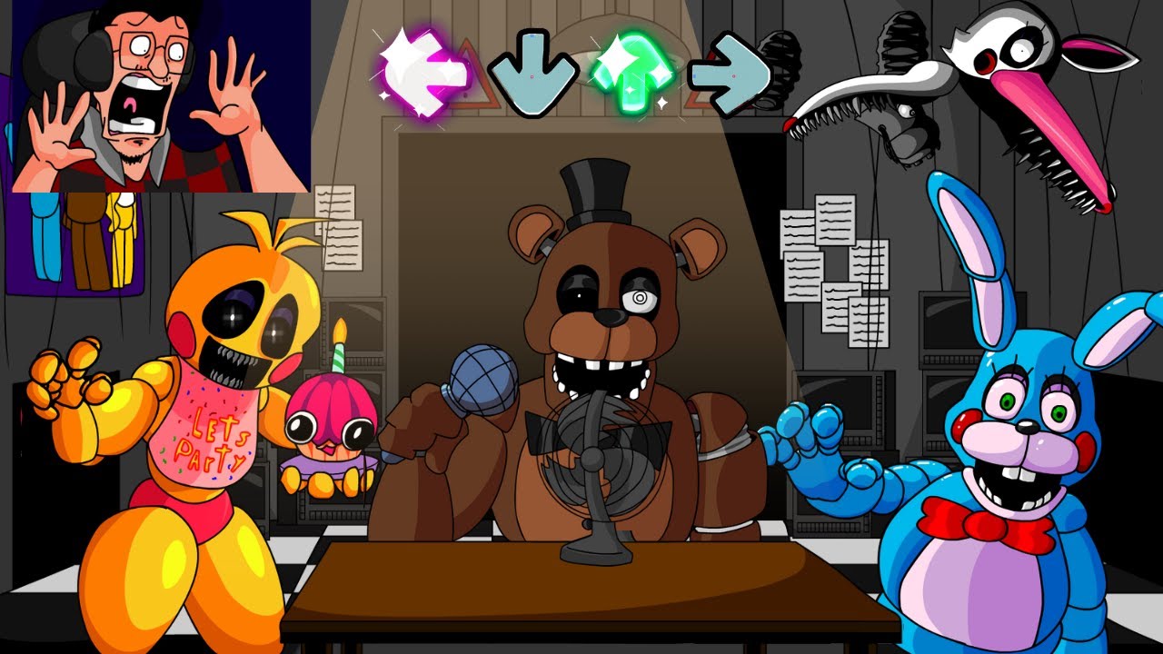 Friday Night Funkin' - Markiplier plays FNAF 2 but It's FNF - BONED ...