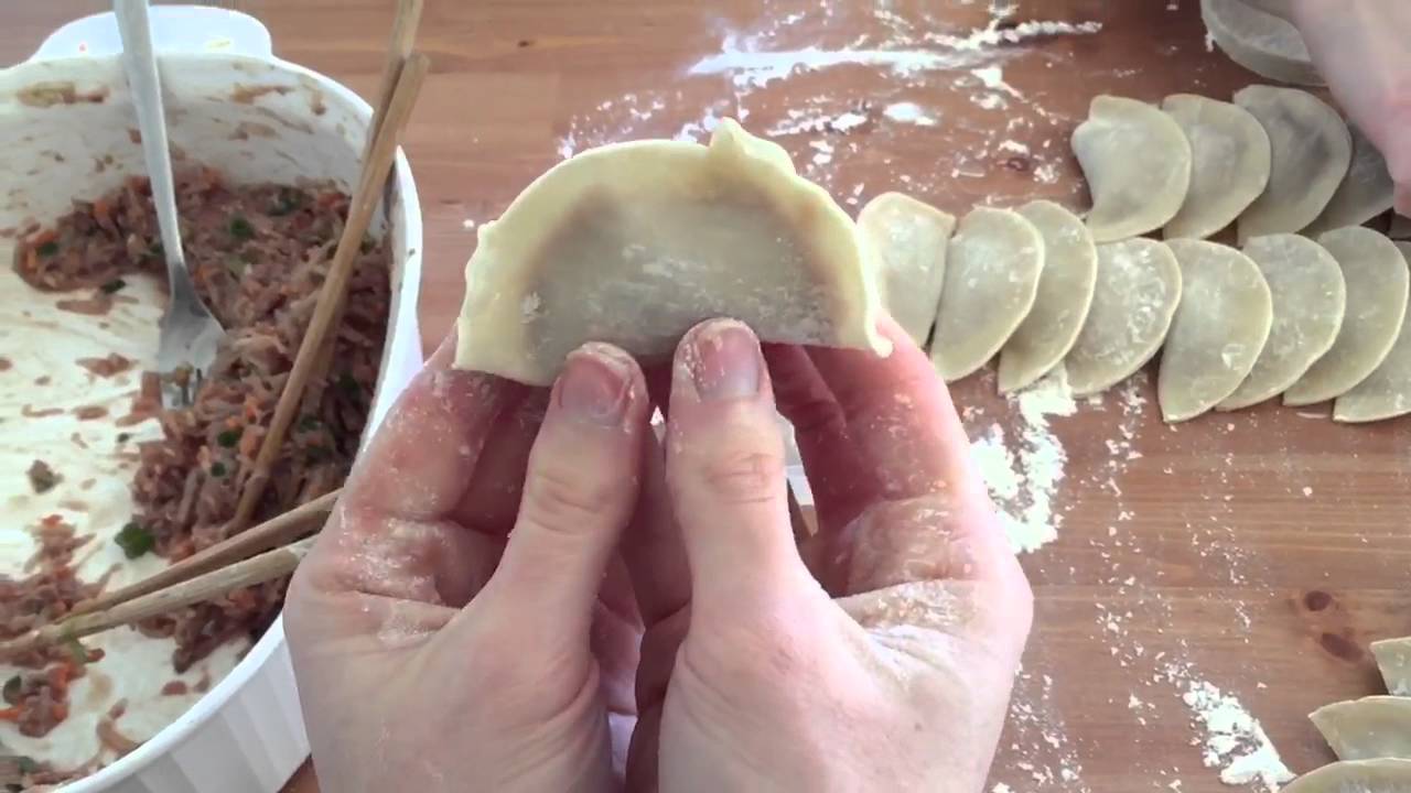 How to wrap dumplings - YouTube