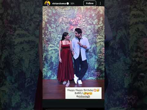 Vivian Dsena wishes birthday to Eisha.#mahrian #viviandsena #eishasingh #laughterchefs