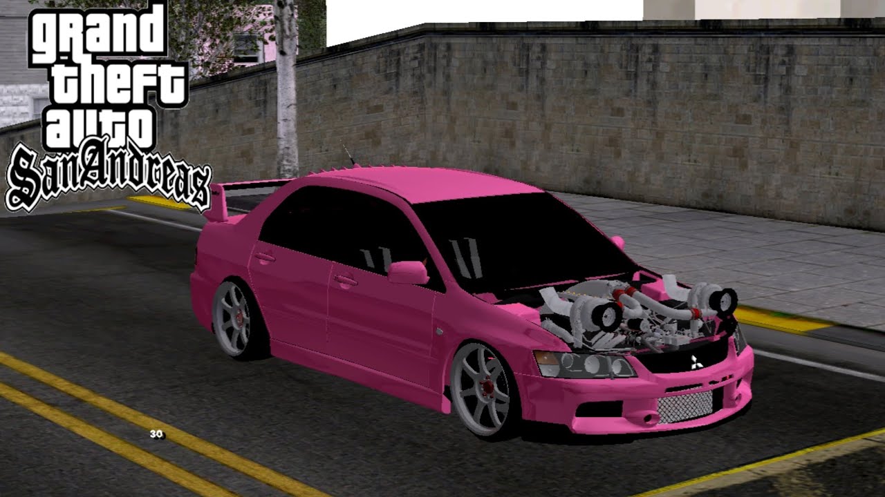 SHARE MOD LANCER EVO TWIN TURBO DFF ONLY GTA SA ANDROID - YouTube