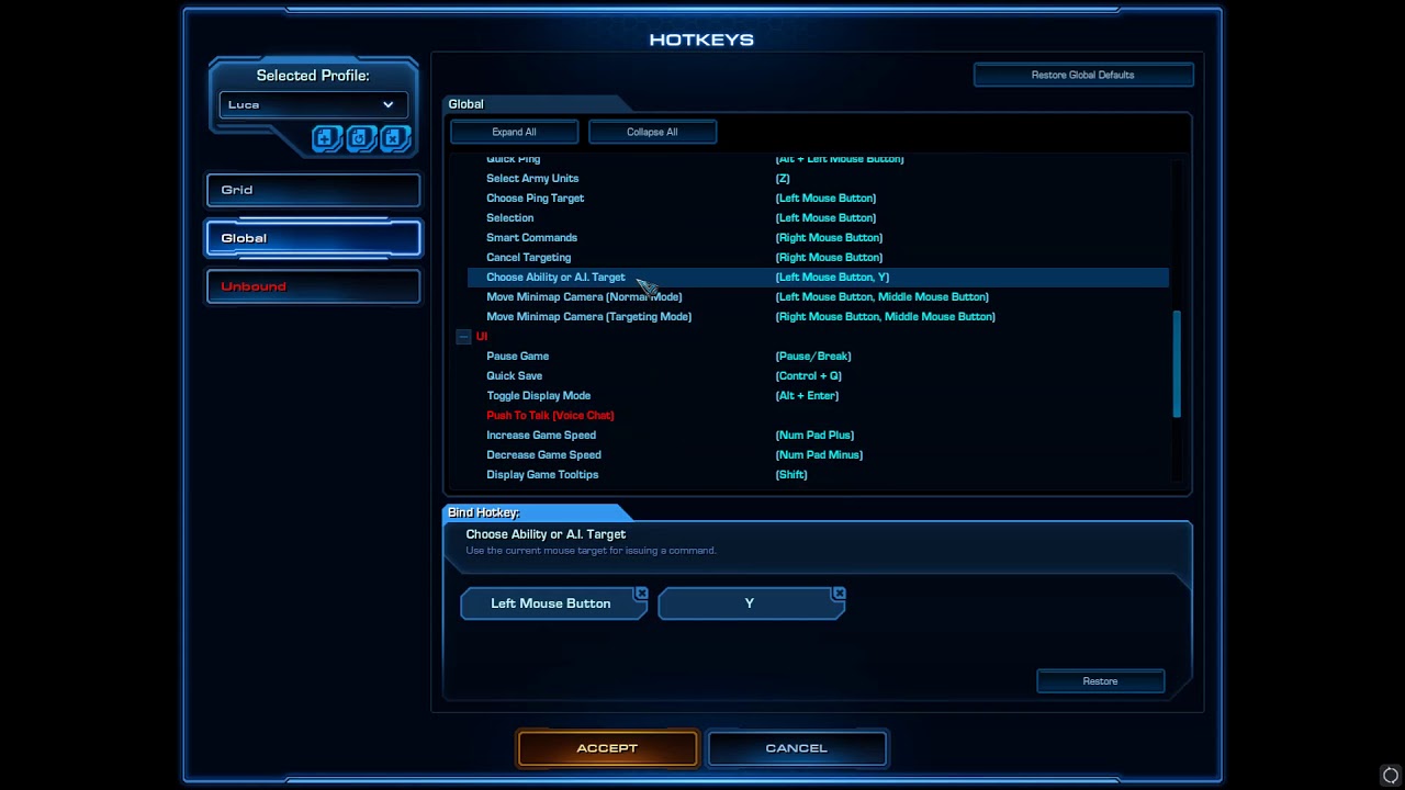 Starcraft 2 - My Hotkey setting and Options - YouTube
