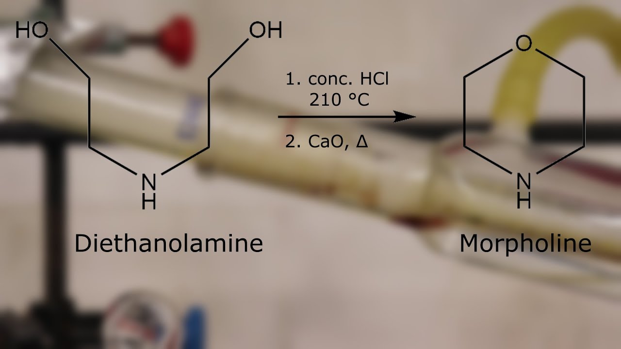 Morpholine Preparation from Diethanolamine - YouTube