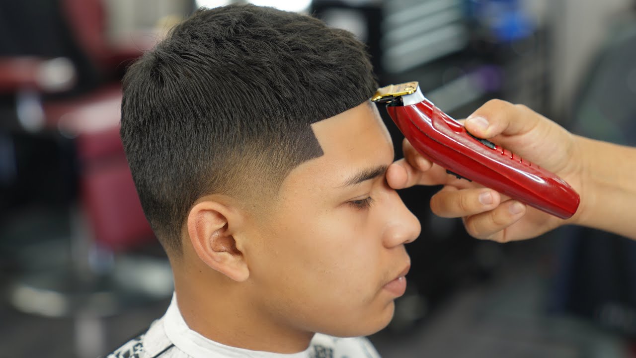 BARBER TUTORIAL : CROP TOP : TAPER - YouTube