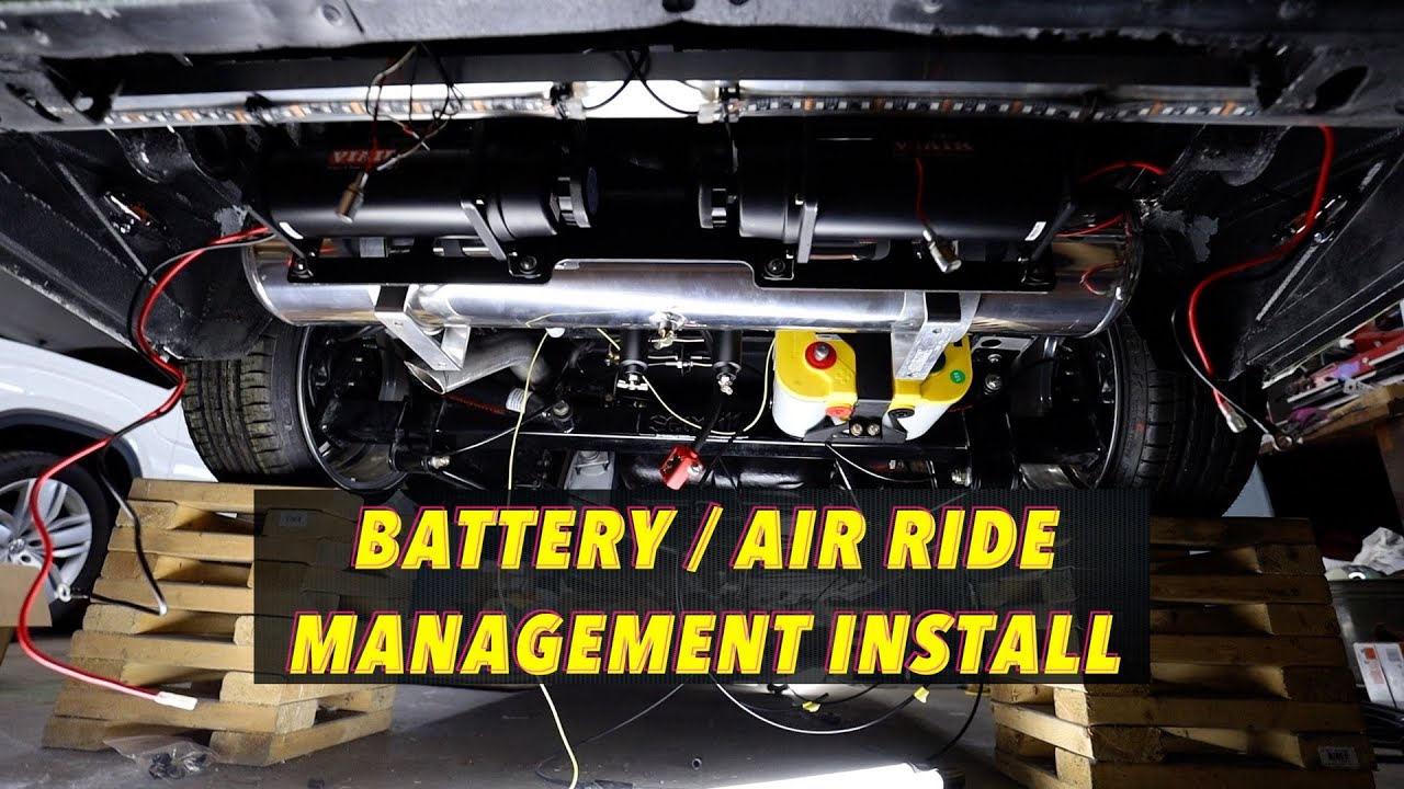 VW mk1 battery & air ride management install -- Rabbit pickup project ...