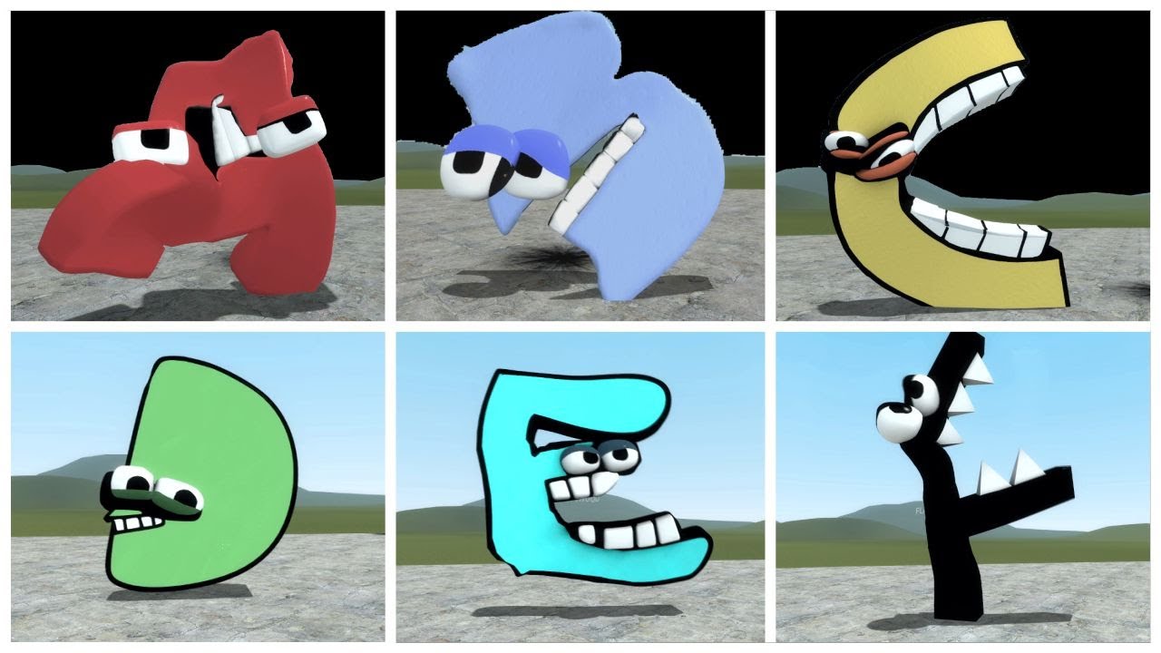 ALL ALPHABET LORE DISTORTED VS NIGHTMARE ALPHABET LOREFAMILY In Garry's ...