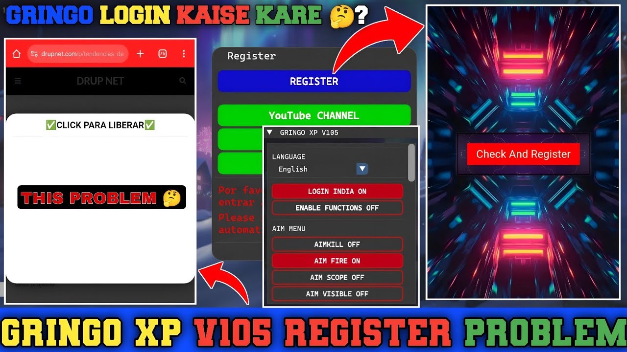GRINGO XP V105 REGISTER | HOW TO REGISTER GRINGO | GRINGO XP REGISTER ...