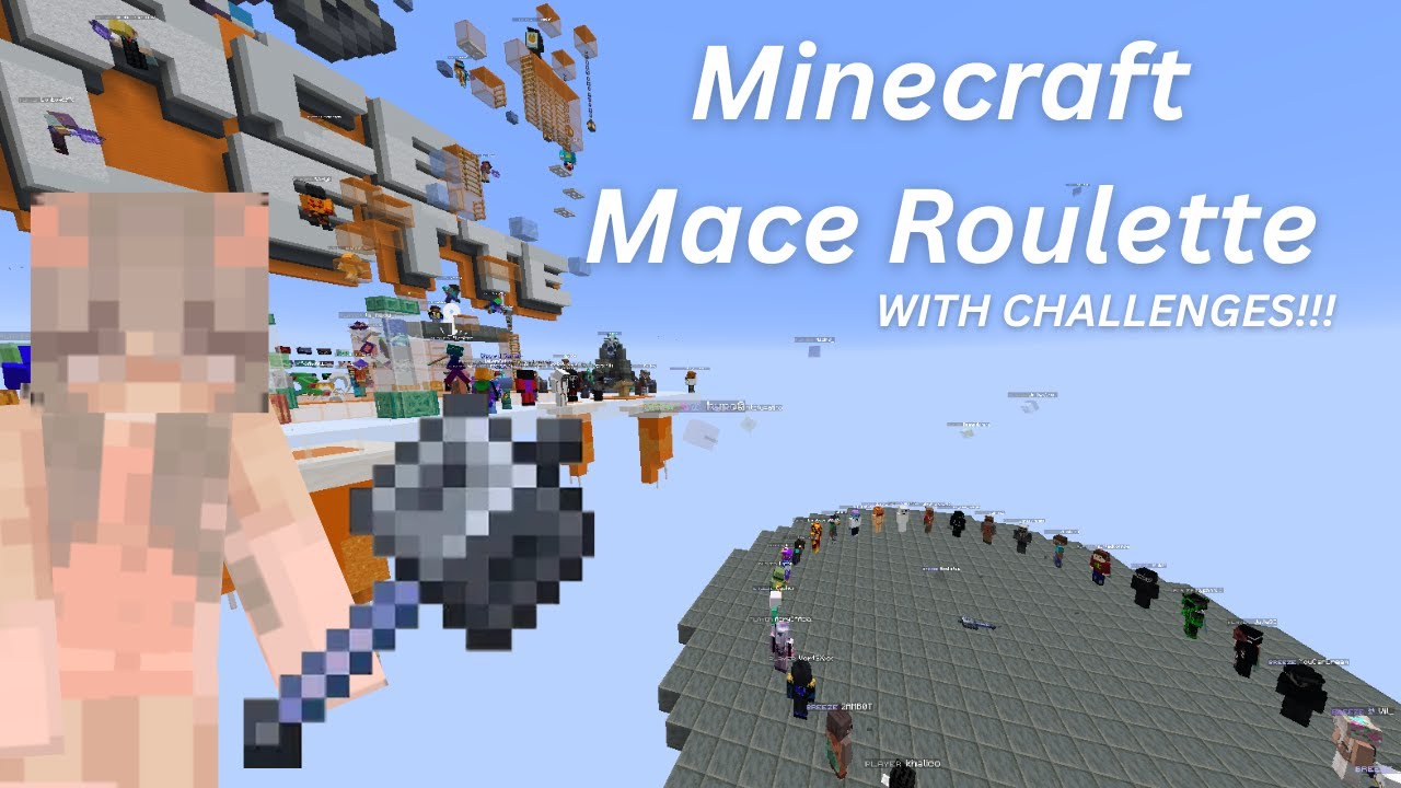 Minecraft Mace Roulette (WITH CHALLENGES!!) - YouTube