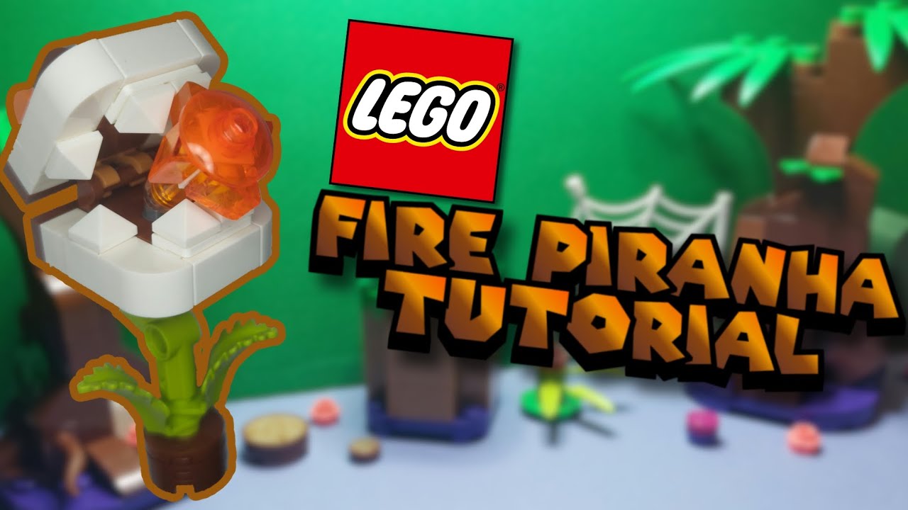 Lego Super Mario MOC No° 4: Fire Piranha Plant (Tutorial and Showcase ...